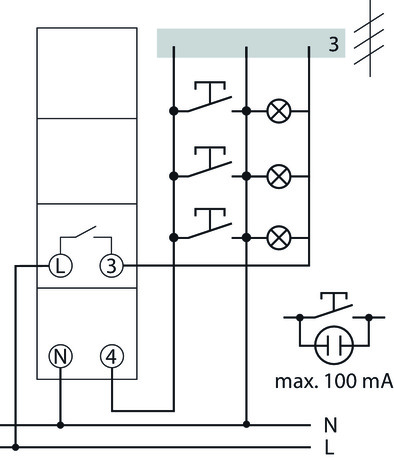 ELPA 6 plus | DIN-skena | Trappautomat | Tid- och ljusstyrning | Theben
